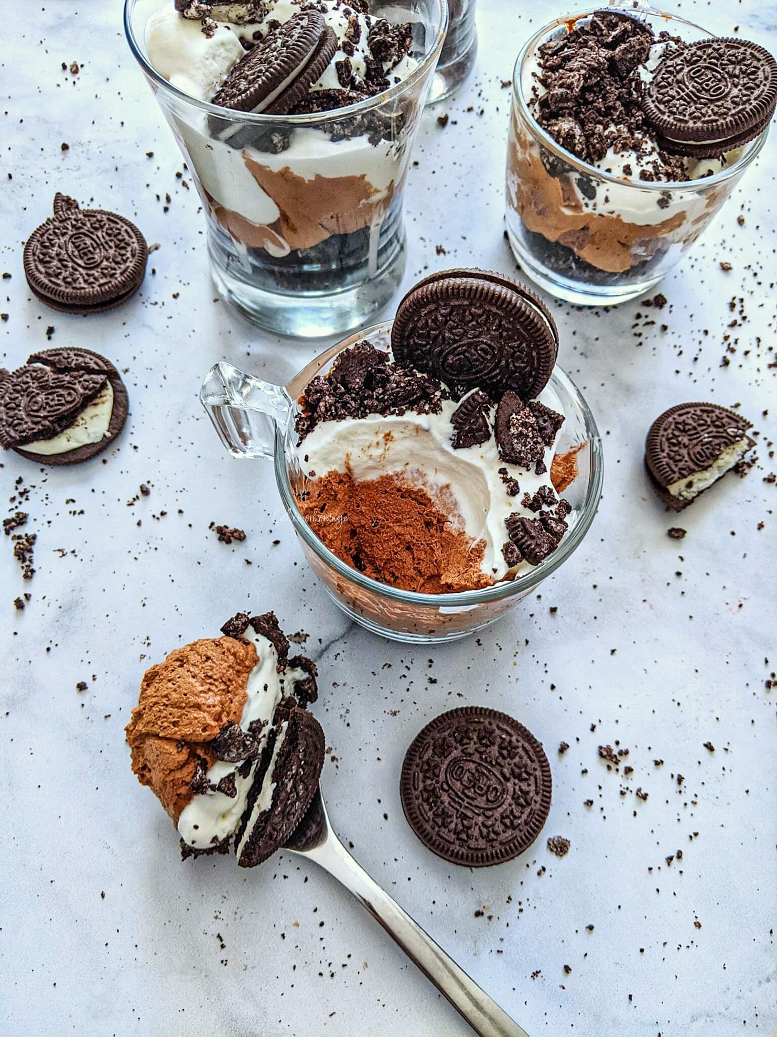 3 Ingredient Oreo Mousse - CakeworkOrange