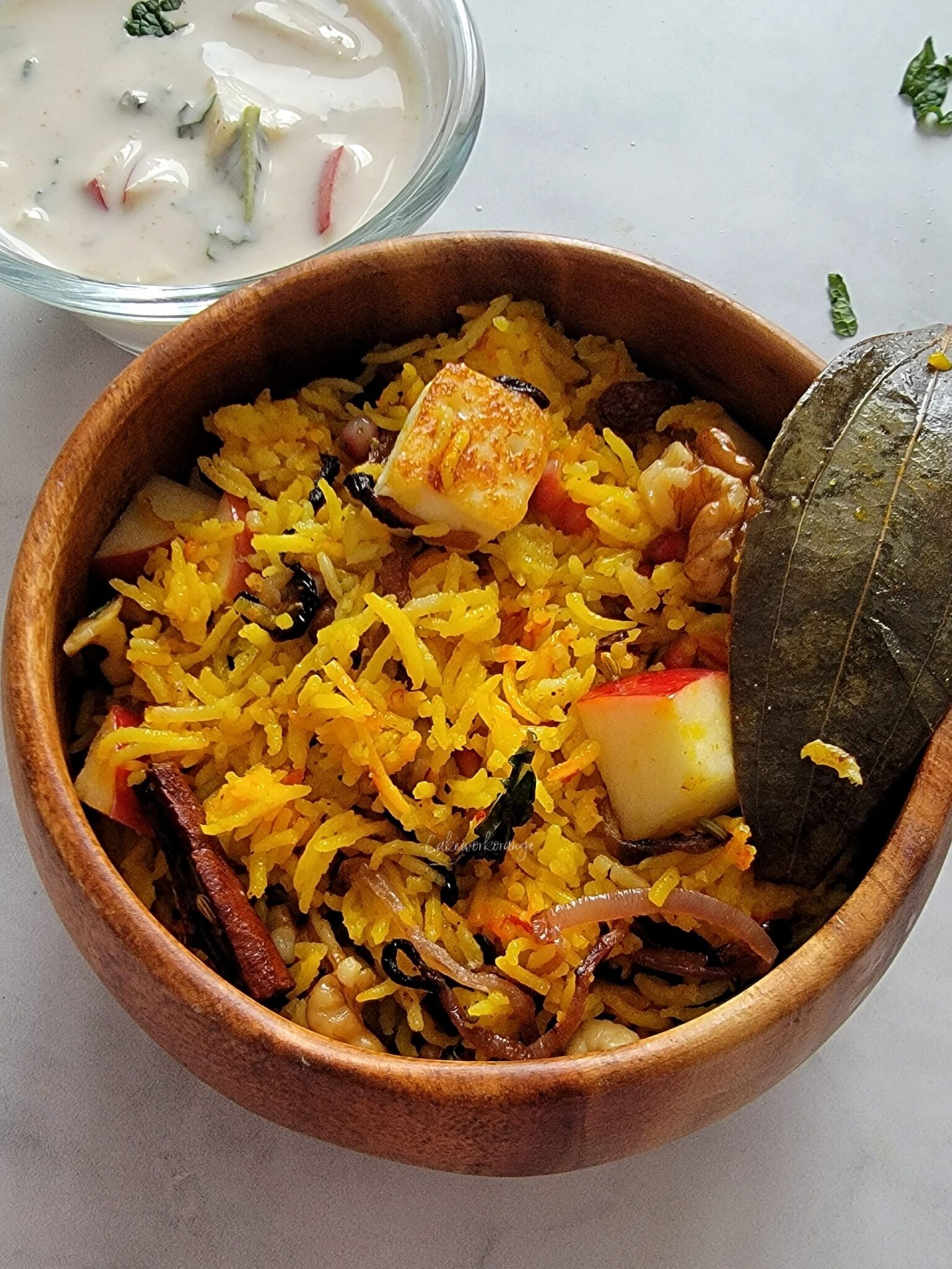 Kashmiri Fruit and Nut Pulao in Instant Pot - Cakeworkorange