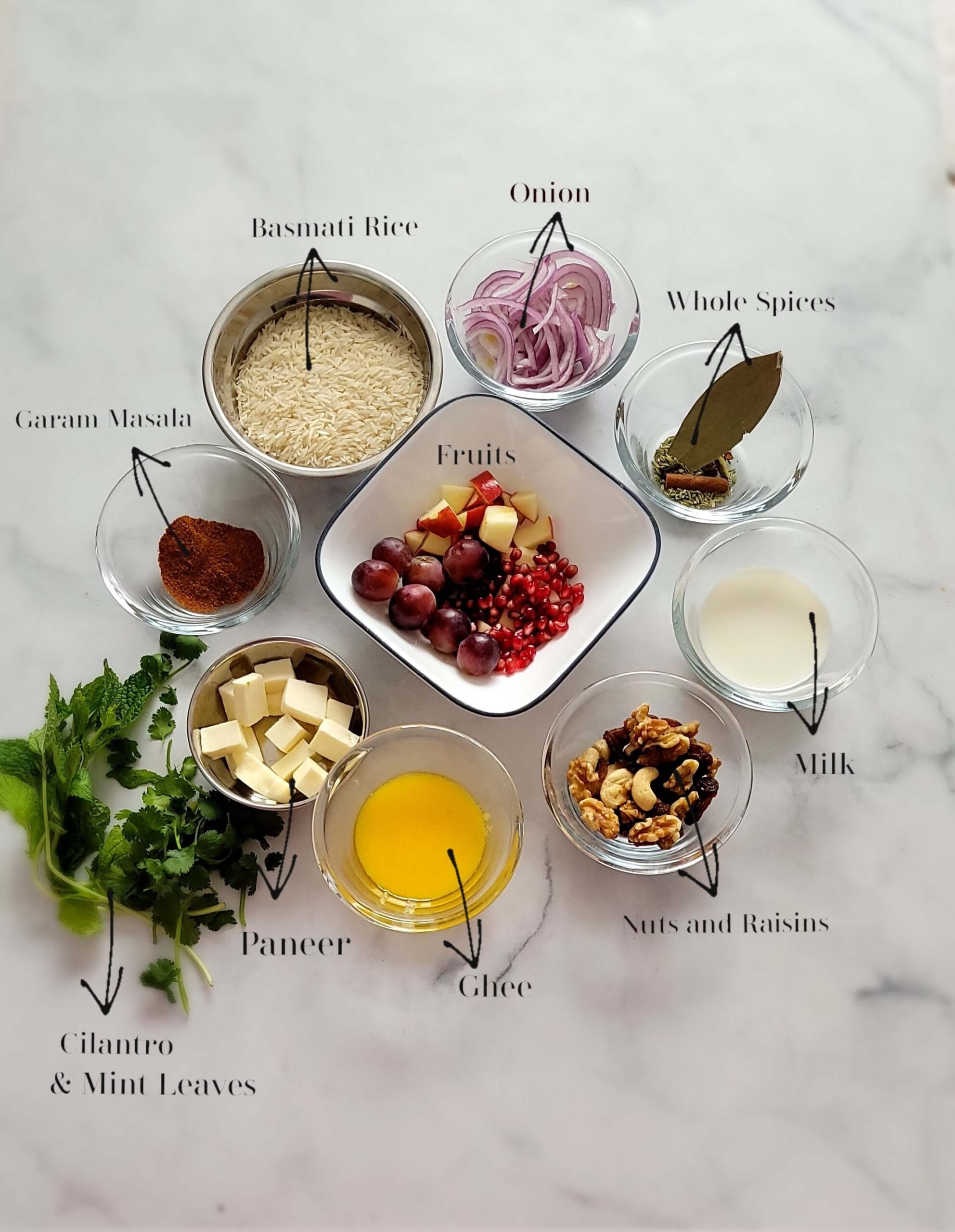 Kashmiri Fruit and Nut Pulao in Instant Pot - Cakeworkorange