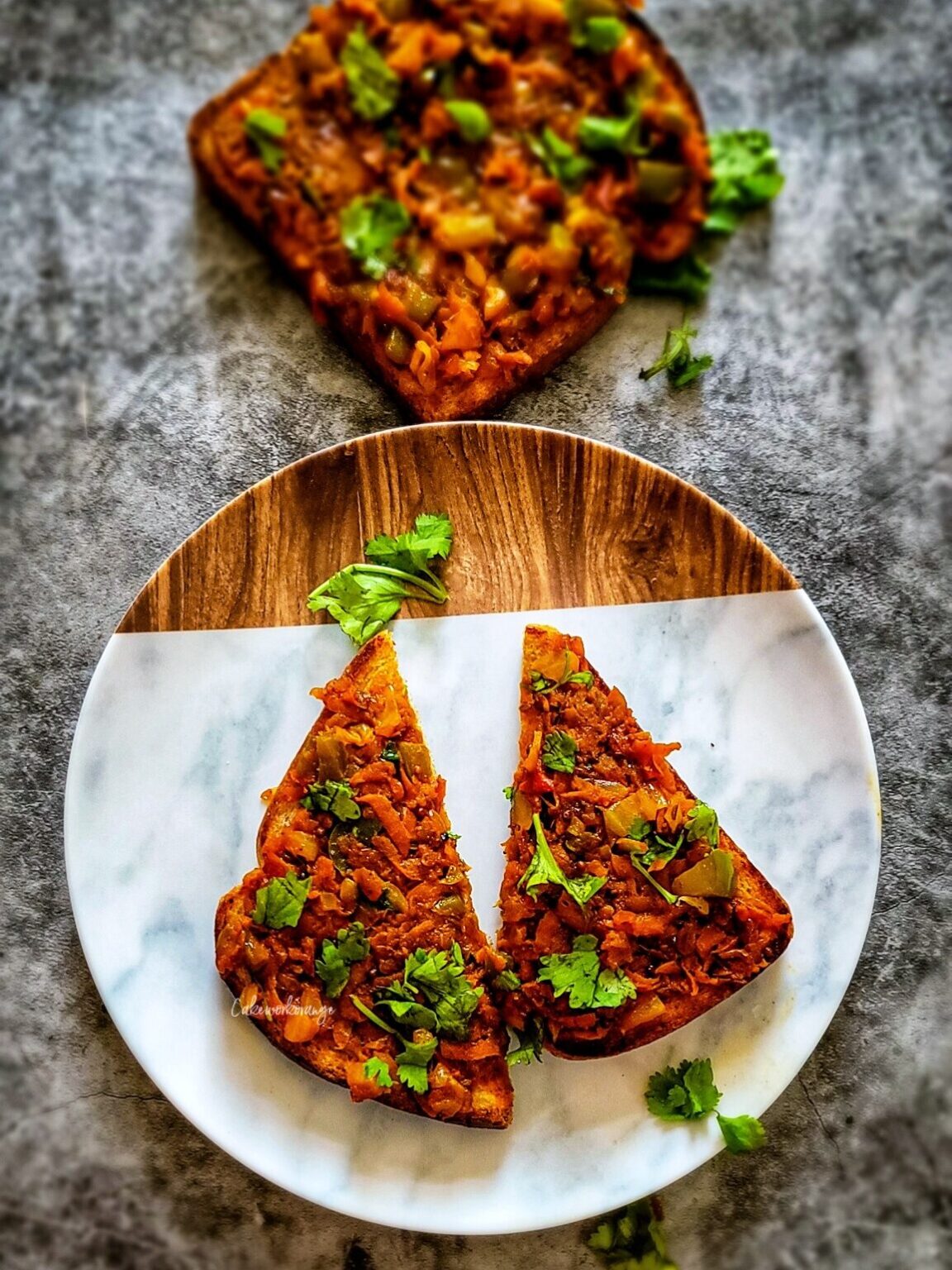 Masala Bread Toast Recipe | Iyengar Bakery Style - Cakeworkorange