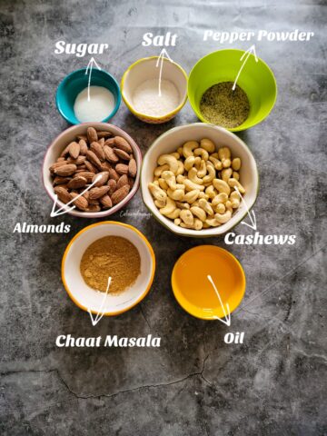 Air Fryer Roasted Nuts with Spices - Cakeworkorange