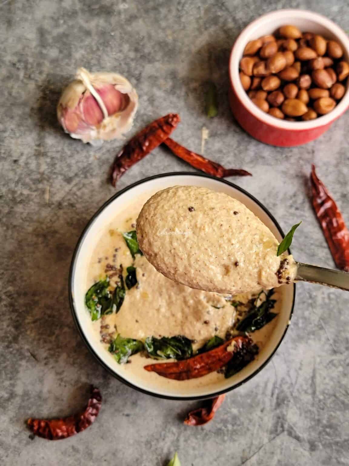 Andhra Style Peanut Chutney Recipe | Verkadalai Chutney - Cakeworkorange