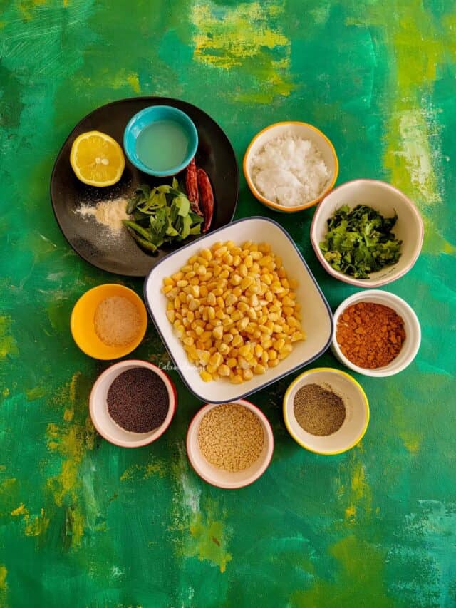 Quick Sweet Corn Sundal Recipe - Cakeworkorange
