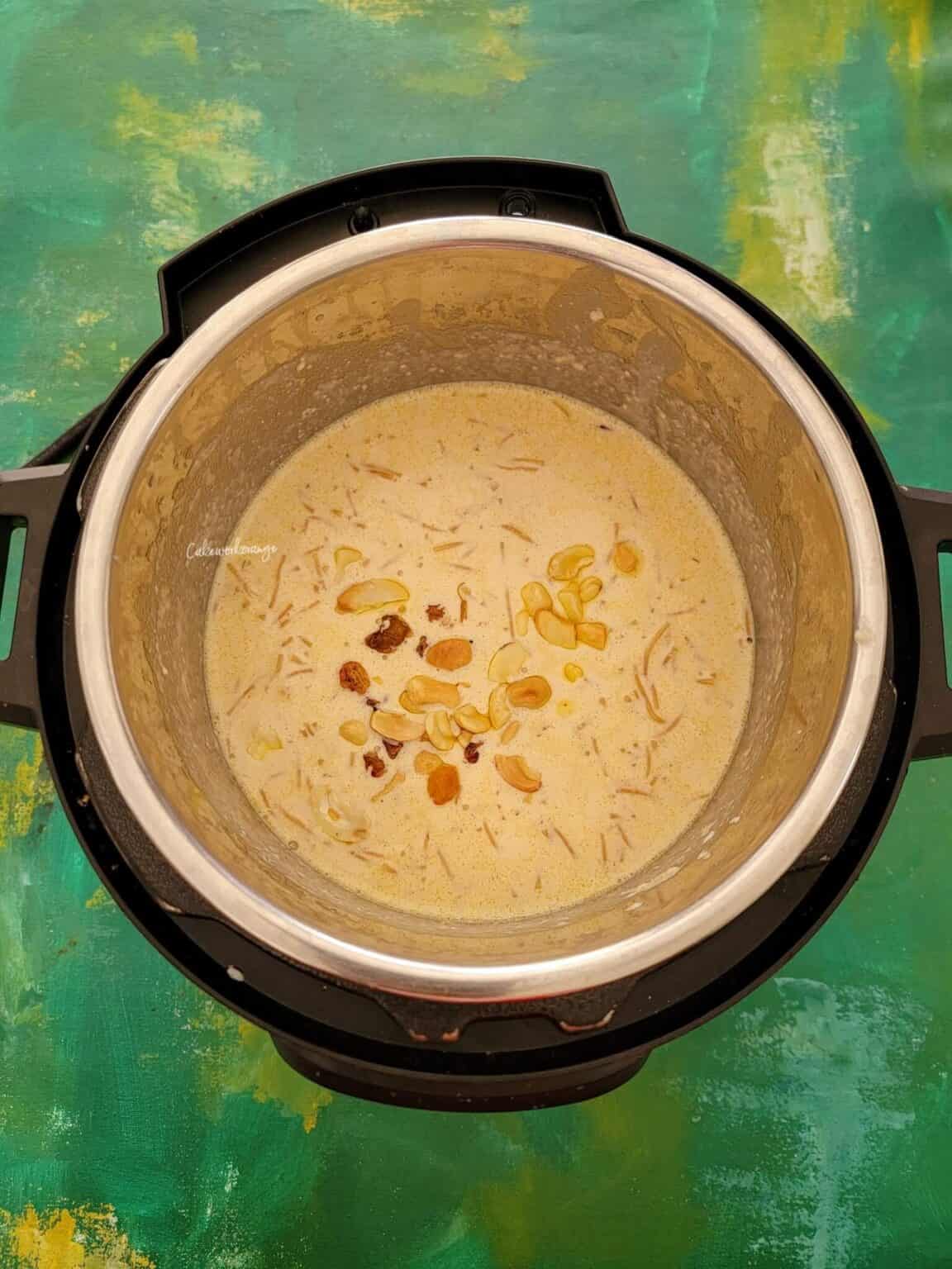 Semiya Payasam Recipe in Instant Pot | Vermicelli Kheer - Cakeworkorange