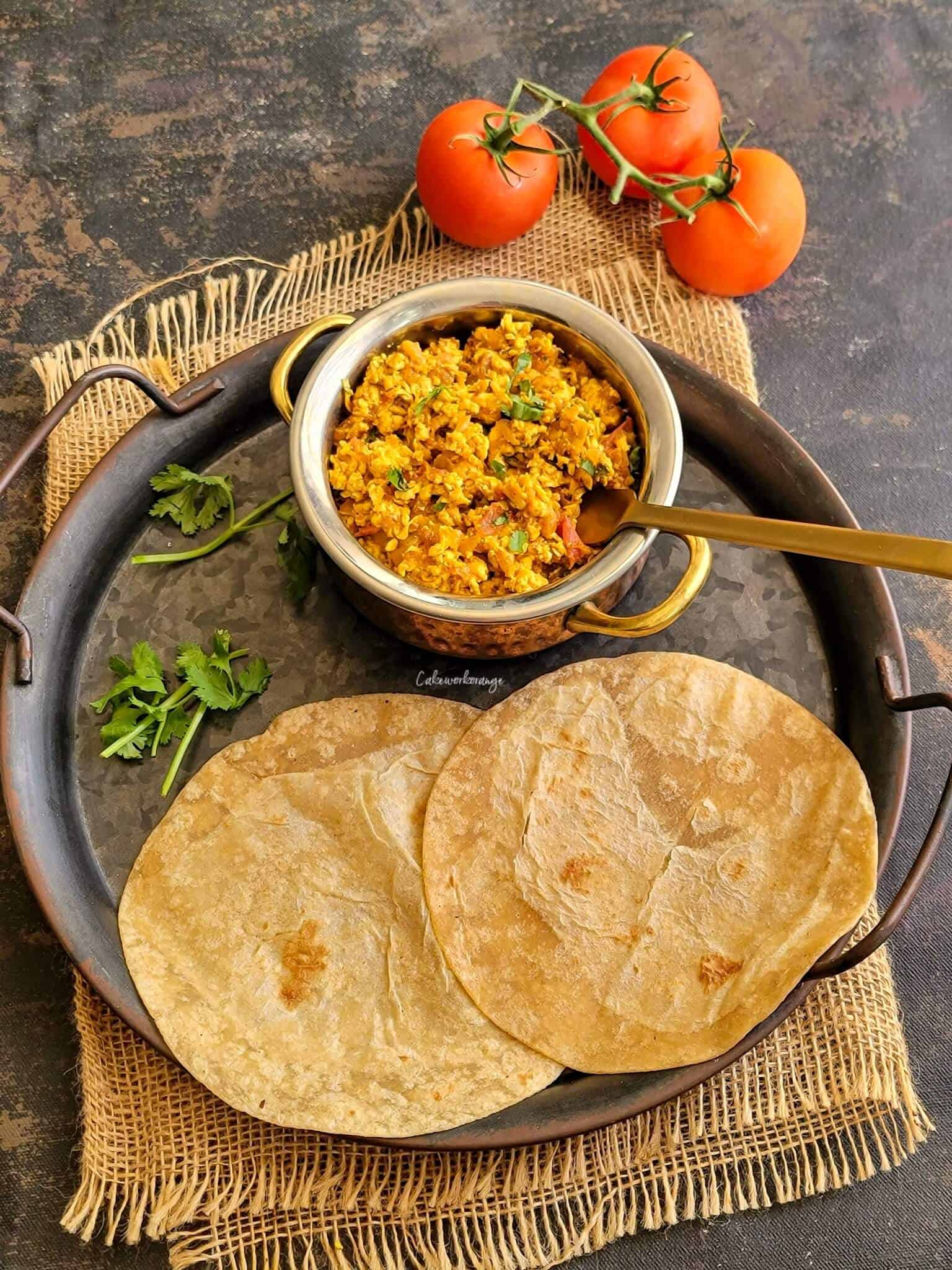 Easy & Dry Paneer Bhurji Recipe - Cakeworkorange