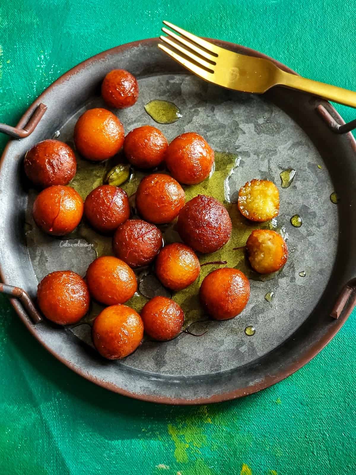Instant Gulab Jamun Recipe With Ready Mix Powder - Cakeworkorange
