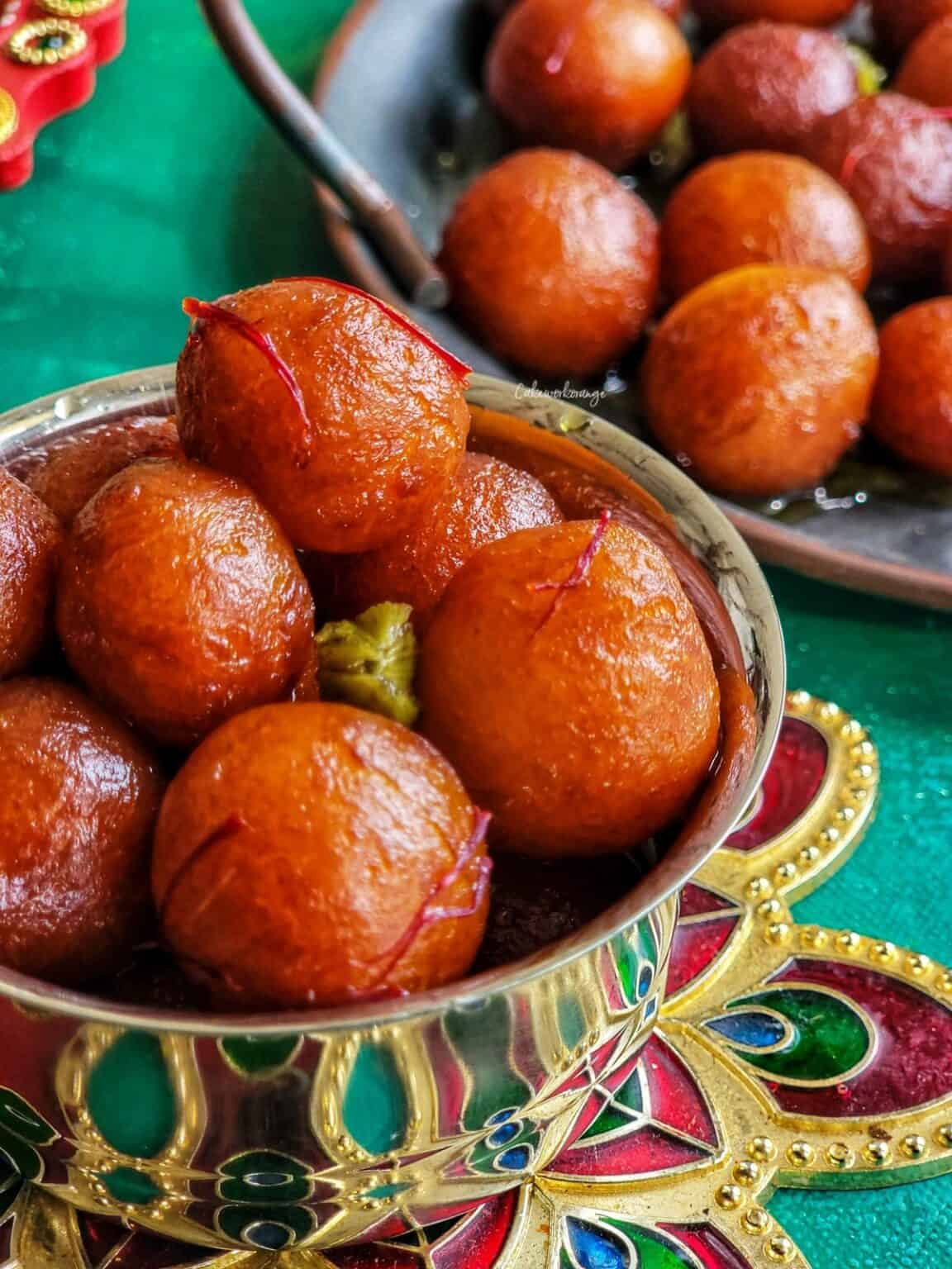 Instant Gulab Jamun Recipe With Ready Mix Powder - Cakeworkorange