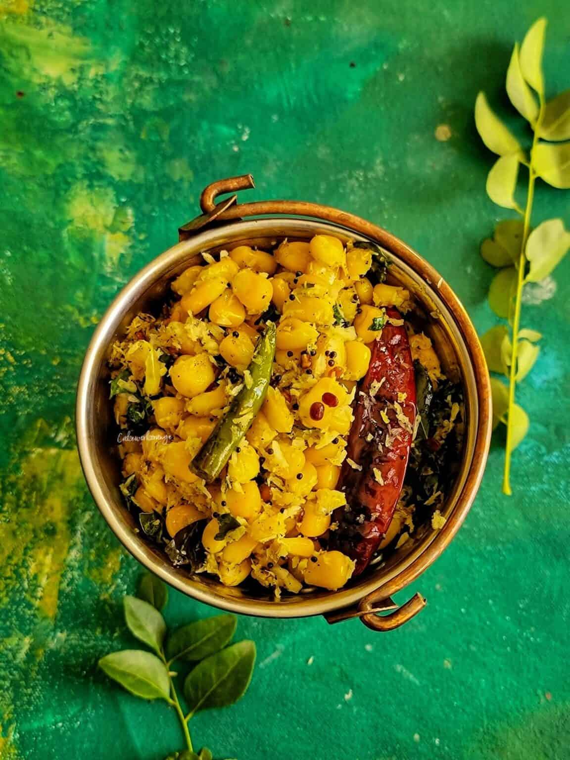 Quick Sweet Corn Sundal Recipe - Cakeworkorange