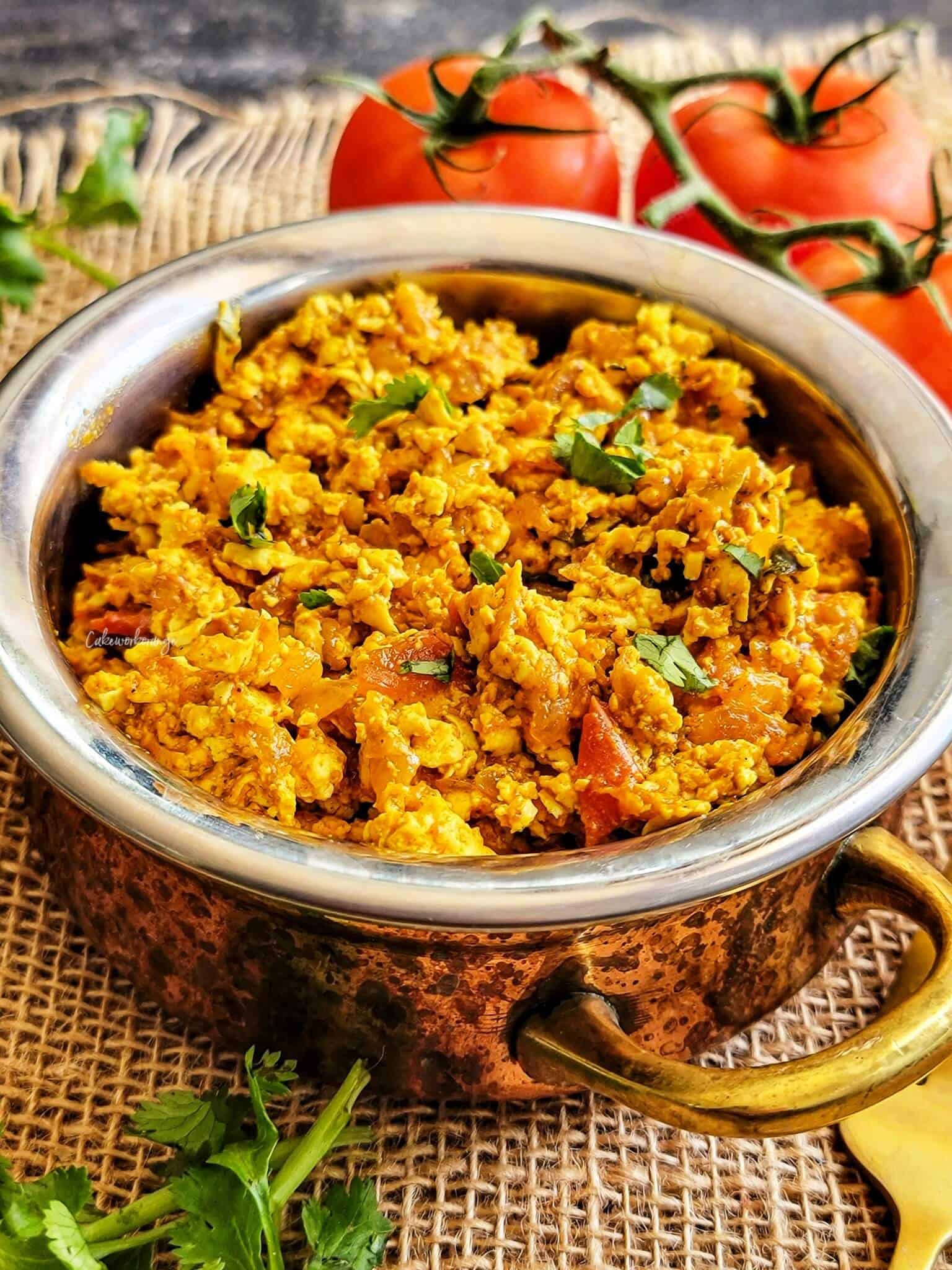 Easy & Dry Paneer Bhurji Recipe - Cakeworkorange