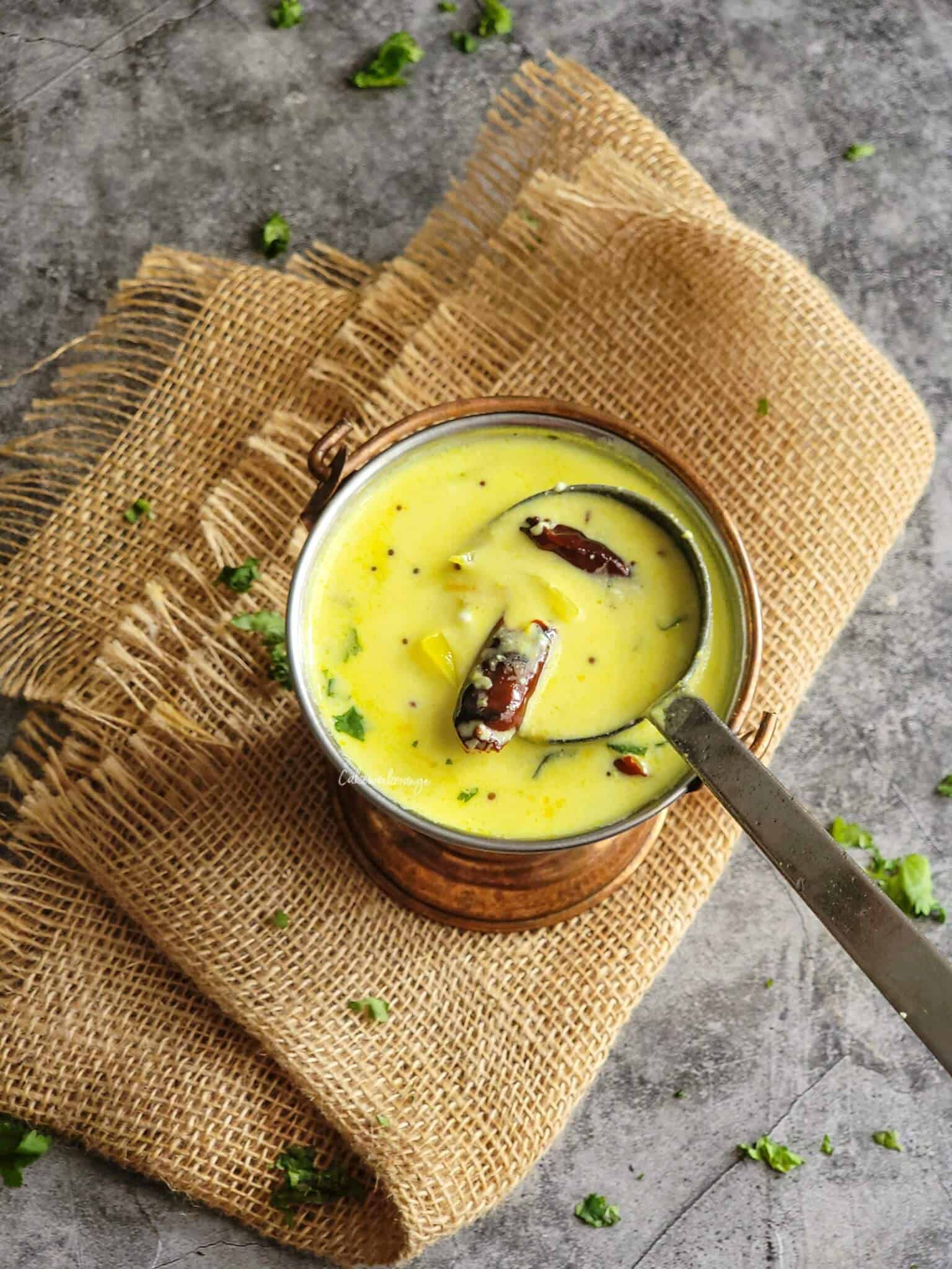 Majjiga Pulusu Recipe | Andhra Buttermilk Charu - Cakeworkorange
