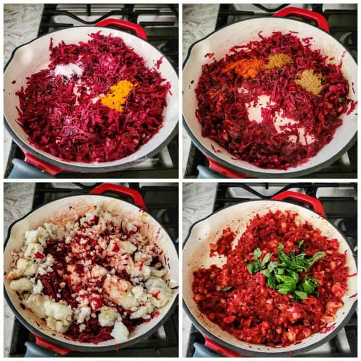 Beetroot Cutlet with Potatoes - Cakeworkorange