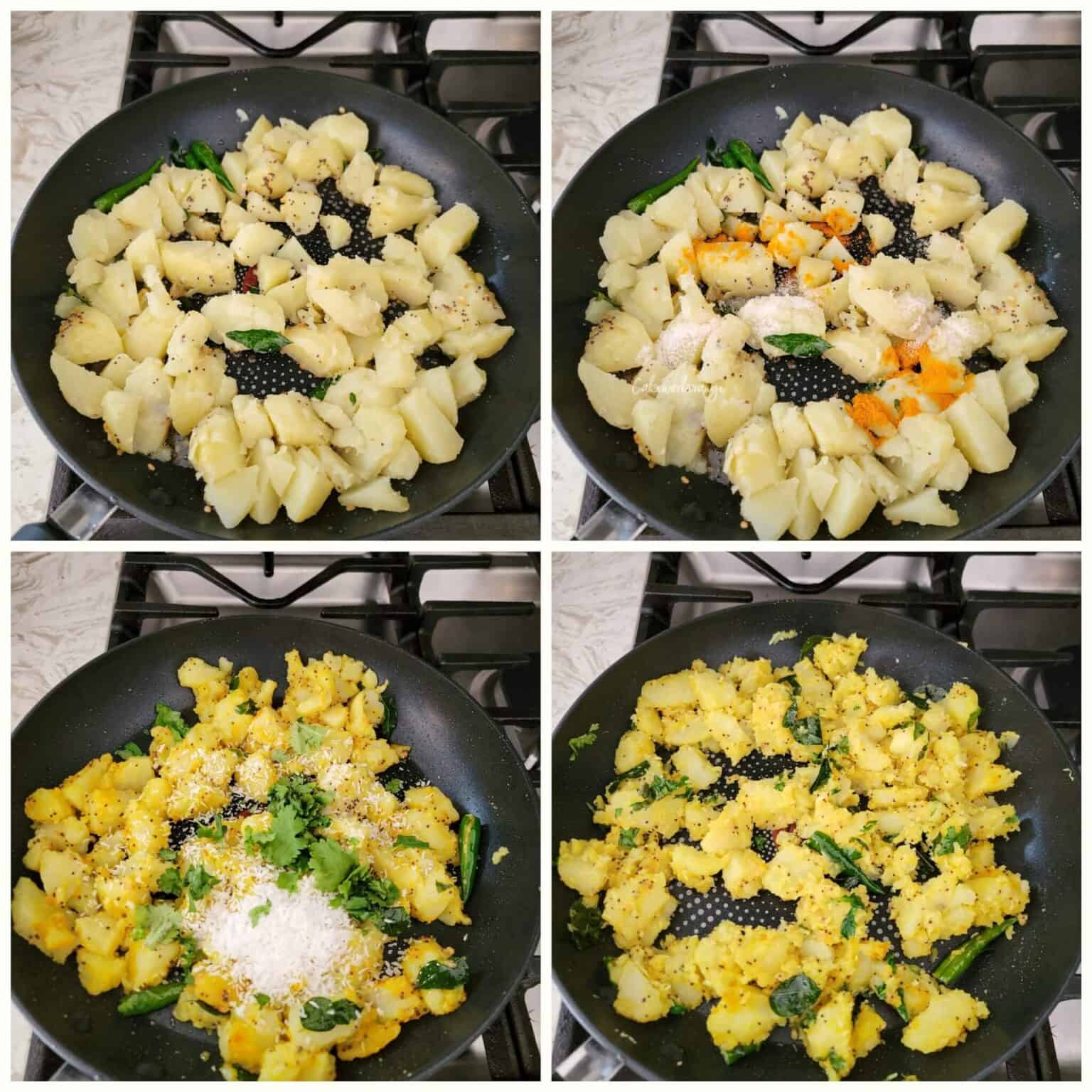 South Indian Potato Podimas Recipe - Cakeworkorange