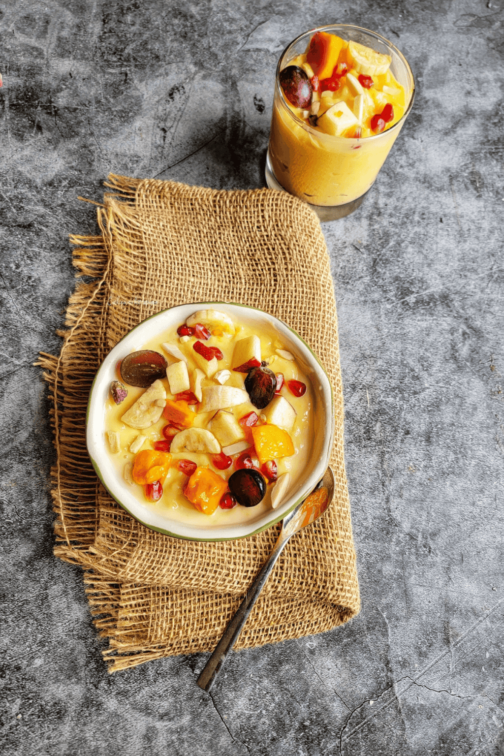 Easy Indian Fruit Custard Recipe - Cakeworkorange