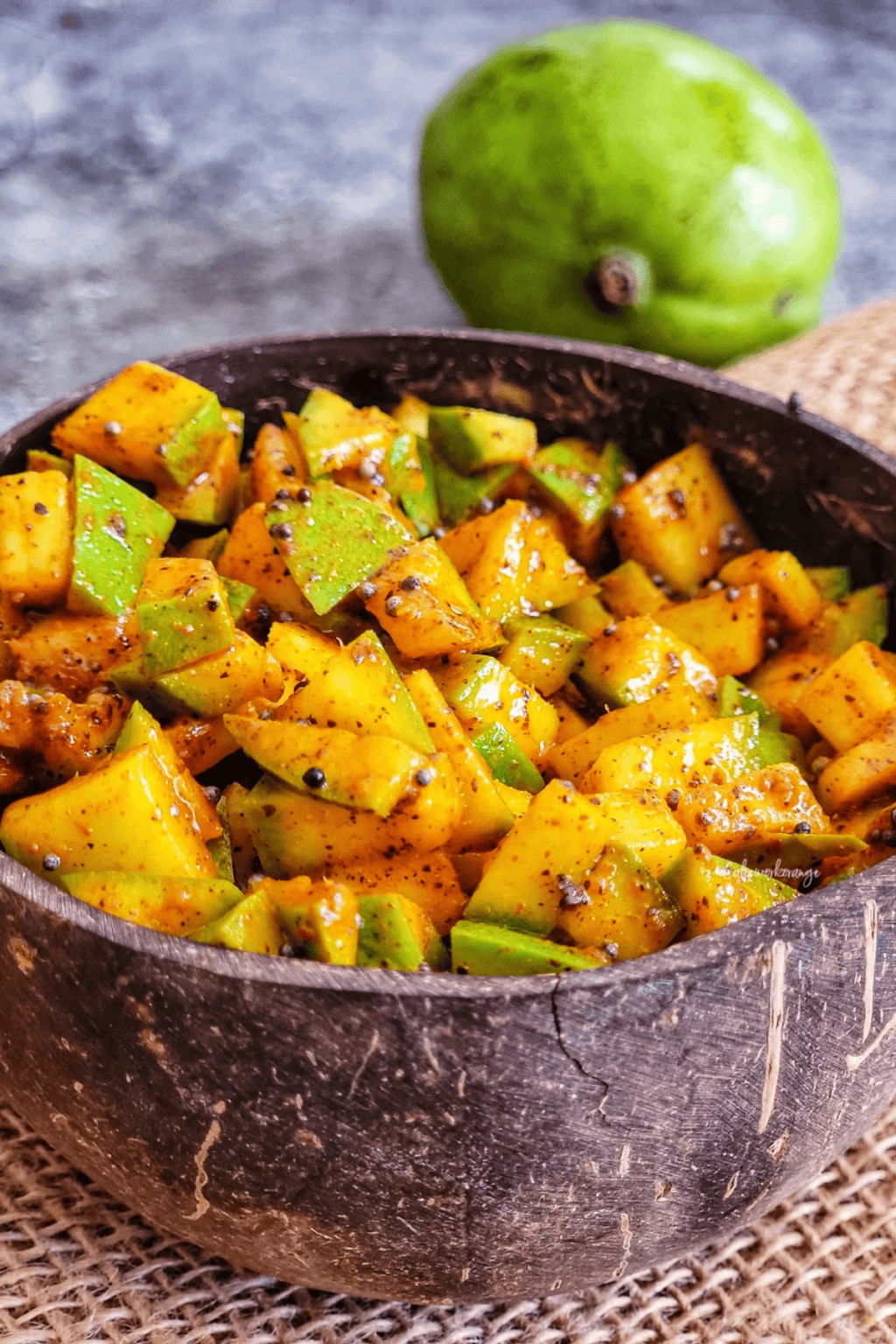 South Indian Instant Raw Mango Pickle - Cakeworkorange