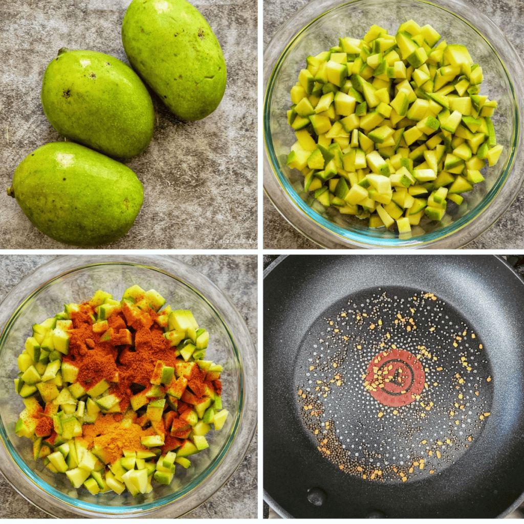 South Indian Instant Raw Mango Pickle - Cakeworkorange