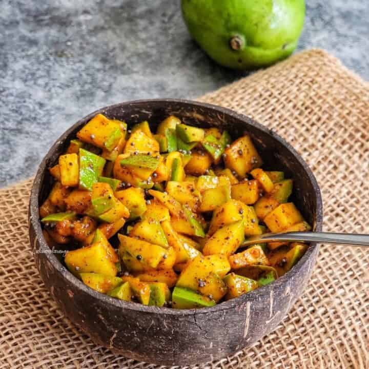 South Indian Instant Raw Mango Pickle - Cakeworkorange