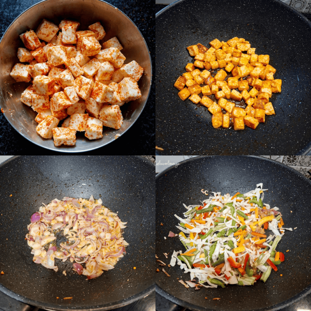 Street Style Paneer Fried Rice Recipe - Cakeworkorange