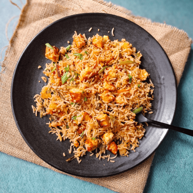Street Style Paneer Fried Rice Recipe - Cakeworkorange